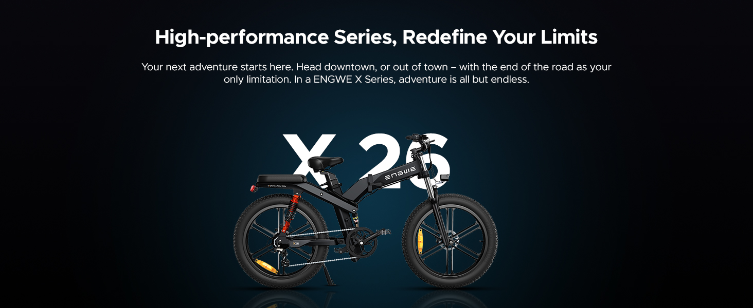 velo electrique pliable ENGWE X26 26 pouces Autonomie 150km Moteur ...