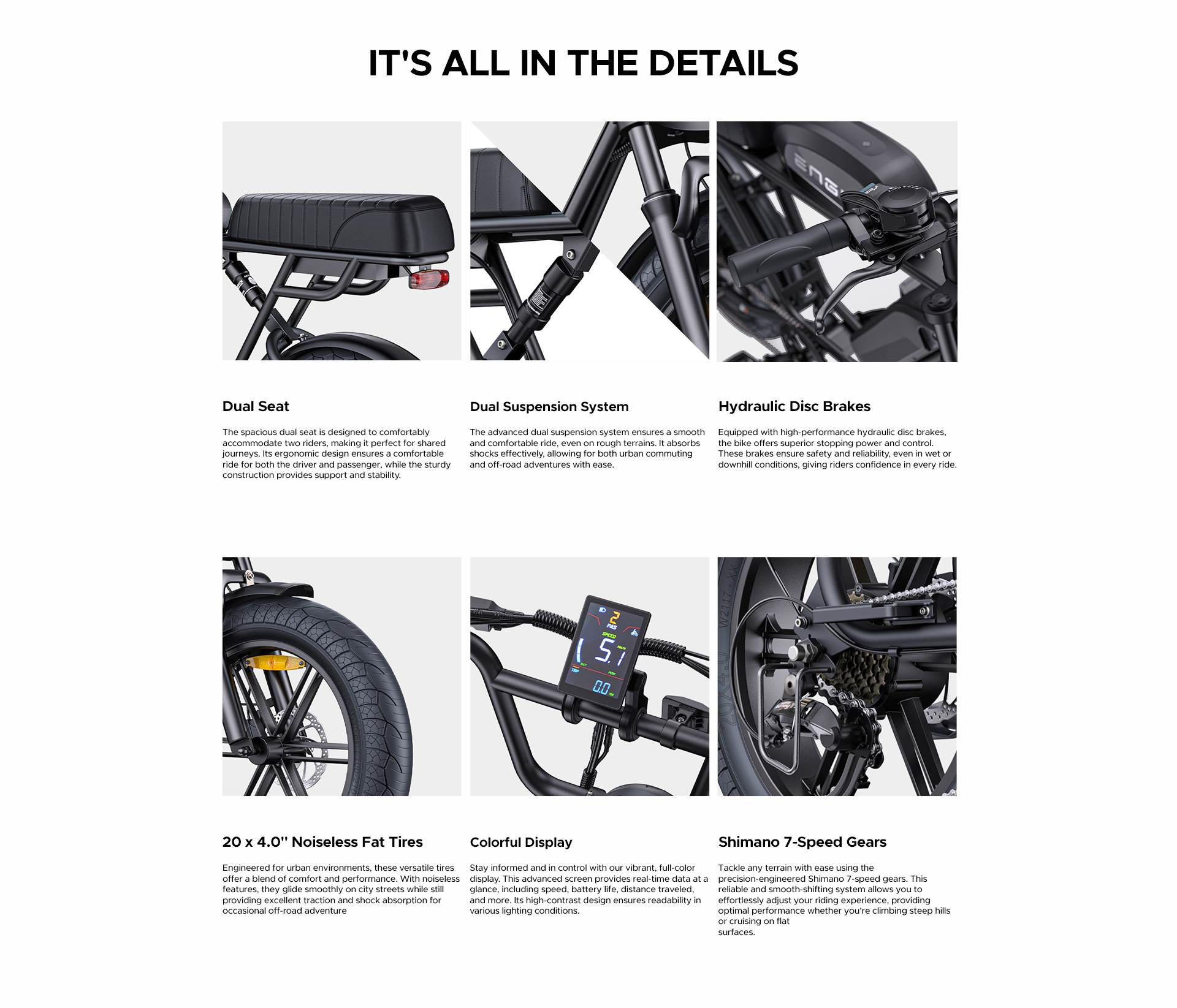 Vélo électrique ENGWE M1 - PAS 170km - Batterie 48V28.6Ah - Tout ...